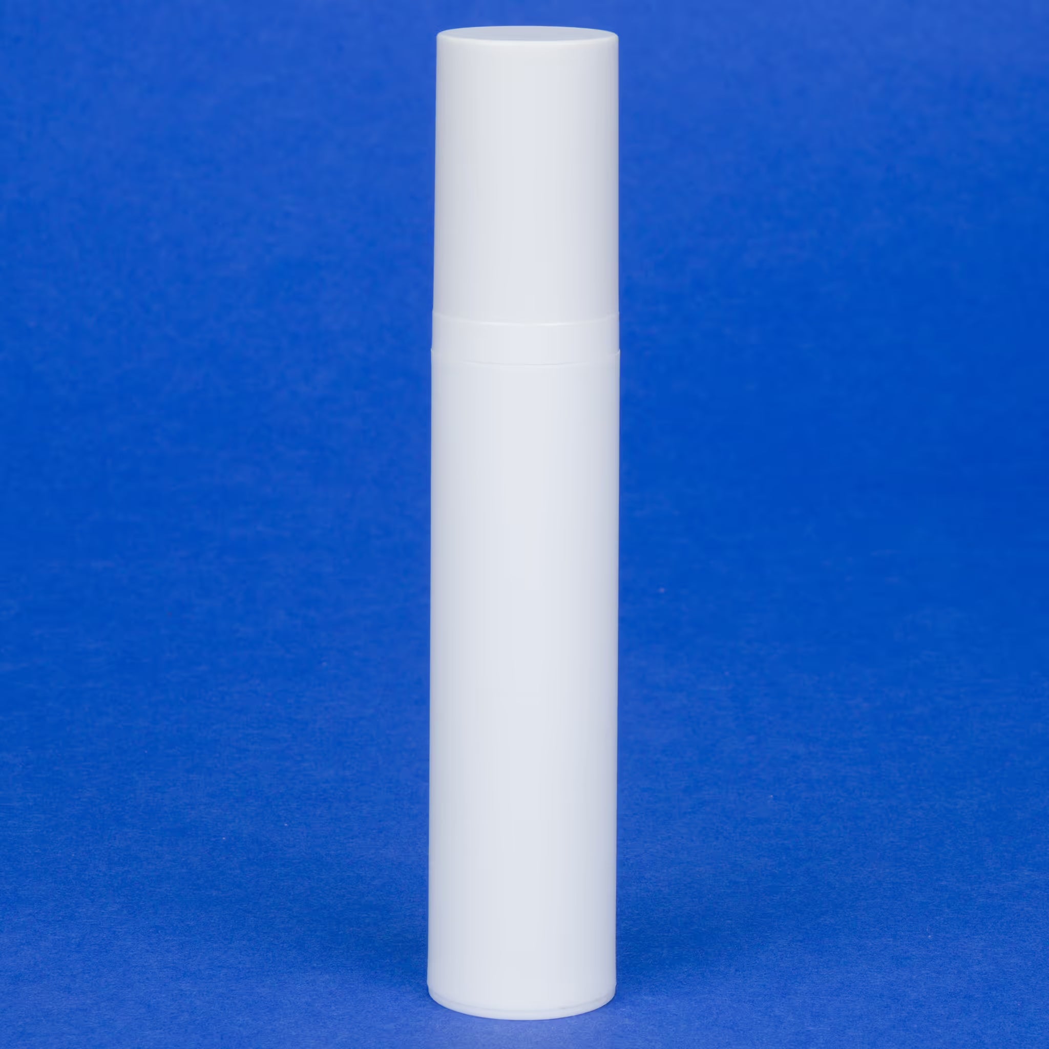 Airless Bottle, Matte White Cap, Matte White Body, 30 mL